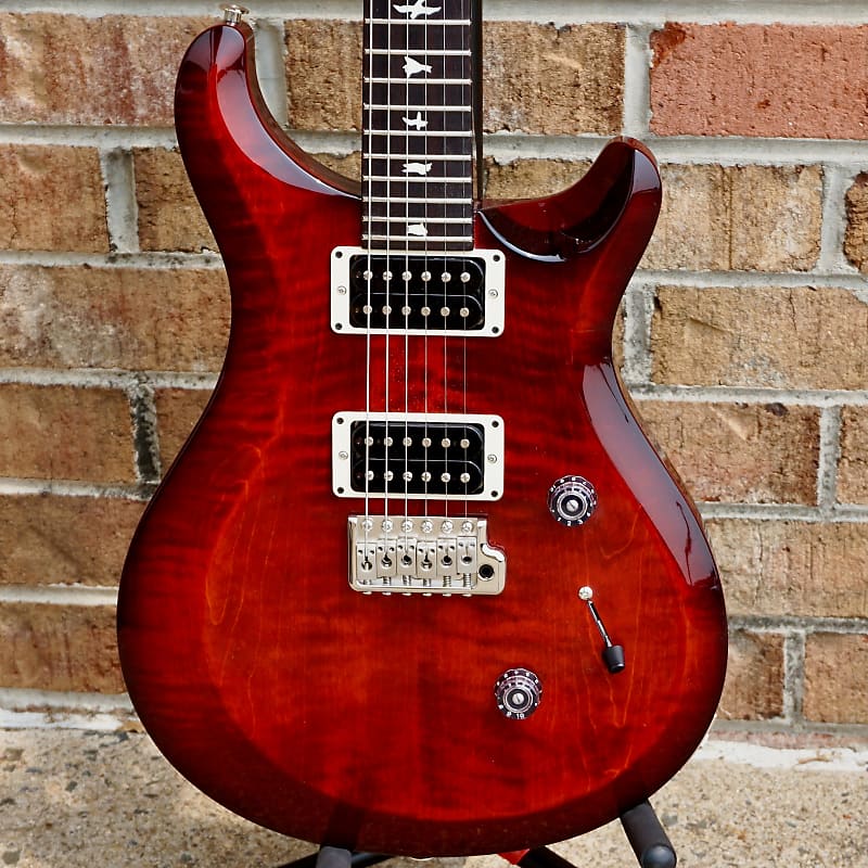 PRS S2 Custom 24 Fire Red Burst | Reverb