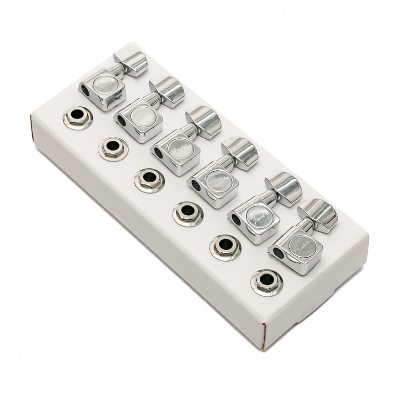 Fender - 6-In Line Tuners - Chrome Tele Tuners, Set of 6 - | Reverb