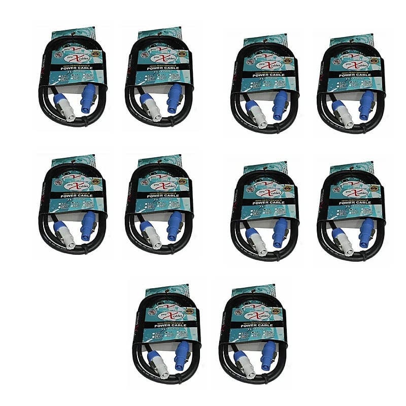 10 Prox PowerCon Cables 6ft Blue A to Gray B Connectors-14 | Reverb