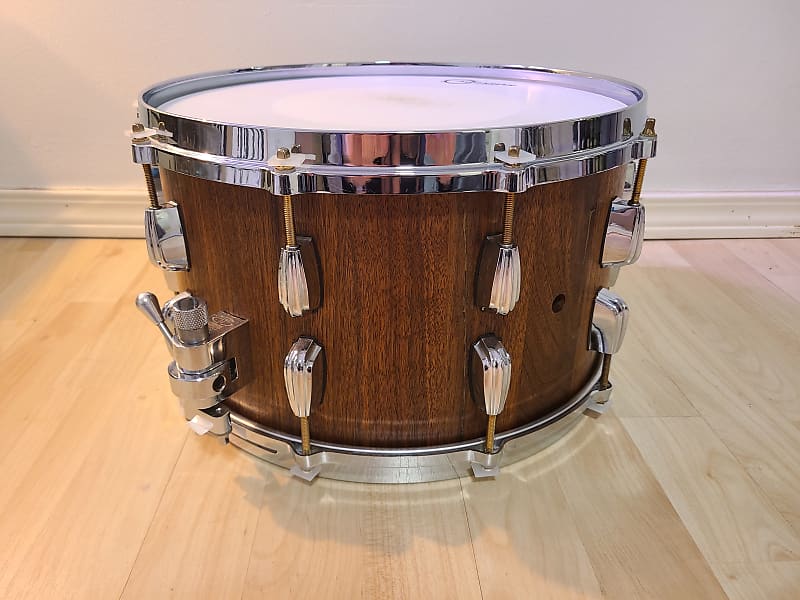 Solid Walnut Stave Snare Drum, 14"x8", Custom Handmade - | Reverb