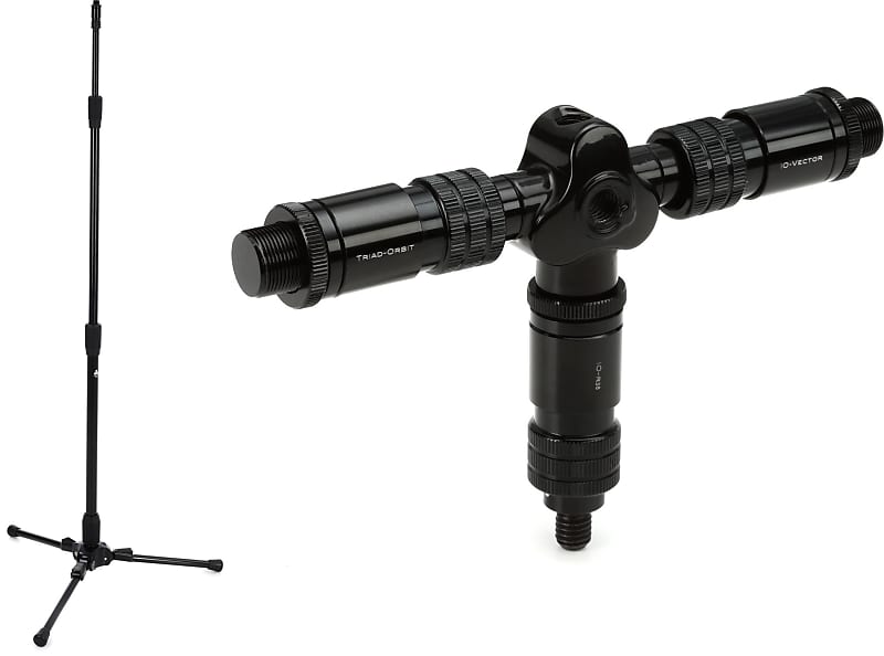 Triad-Orbit T3 Tall Tripod Microphone Stand Bundle with | Reverb