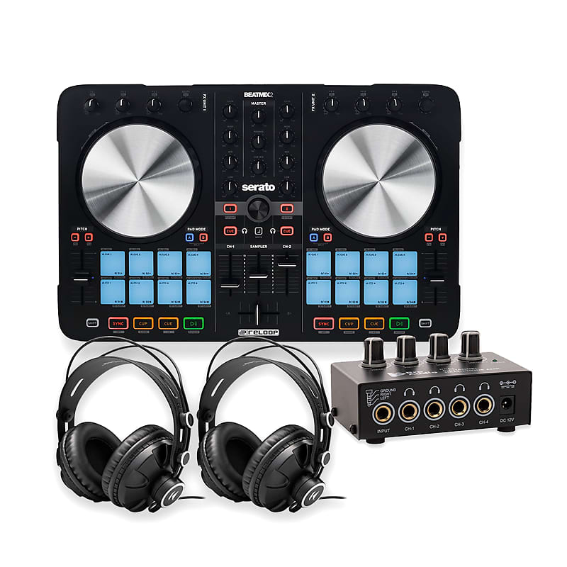 Reloop Beatmix 2 MK2 2-Deck Serato Control Bundle with Knox | Reverb