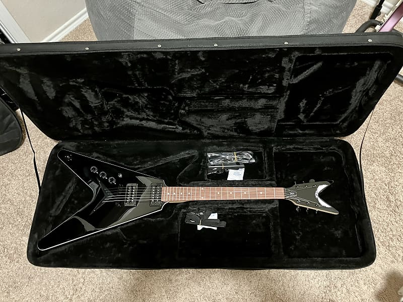 Dean VXL Black Classic Black Left Handed VX Lefty | Reverb