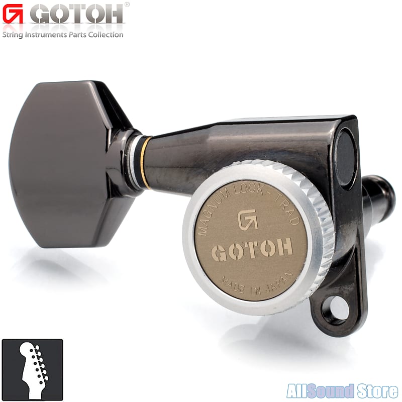 GOTOH SG360-07 MGT 6 In-Line LEFT HANDED Locking Tuners | Reverb