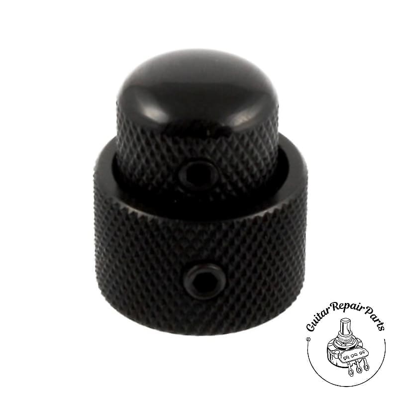 Stacked Concentric Control Knobs For Metric Pots - Black | Reverb