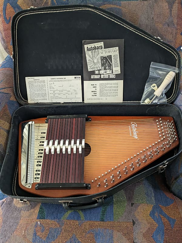 Gorgeous 1967 Oscar Schmidt Folk Autoharp w/ Case and | Reverb