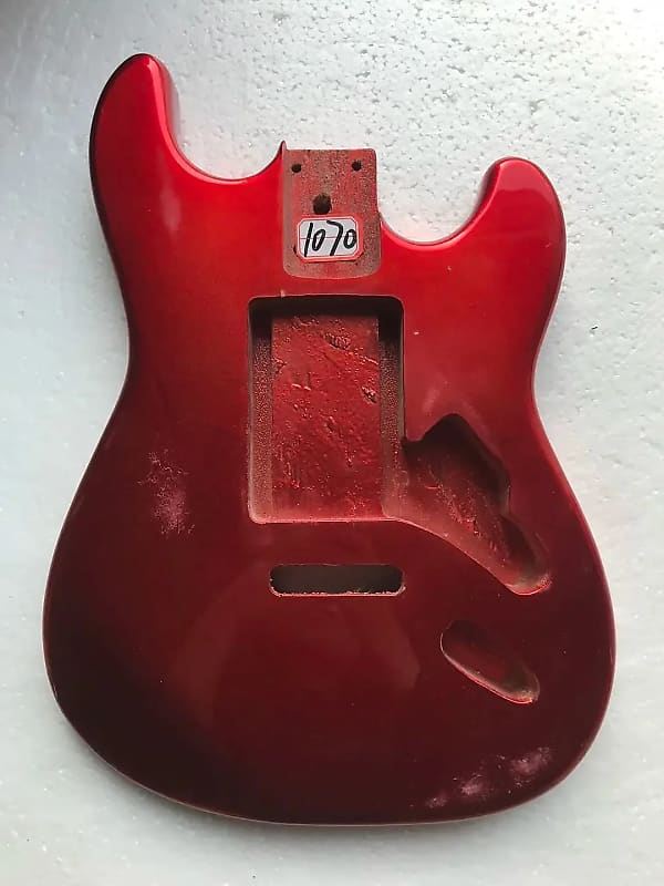 Red Stratocaster Strat Style Guitar Body DIY Project | Reverb UK
