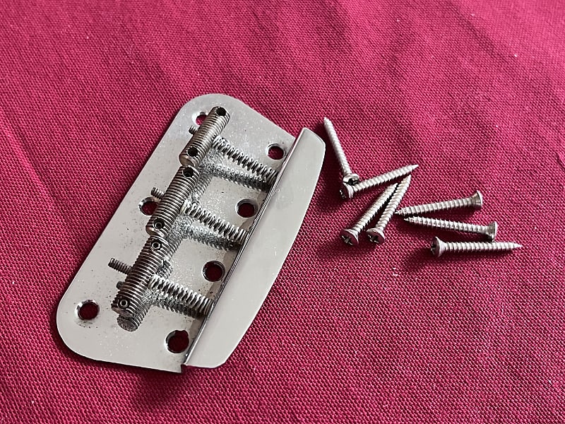 1960s Fender Musicmaster Duo Sonic guitar bridge | Reverb