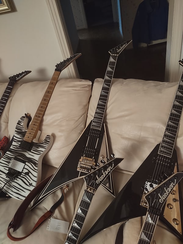 Jackson Randy Rhoads 1984 - Black With White Pinstripe | Reverb