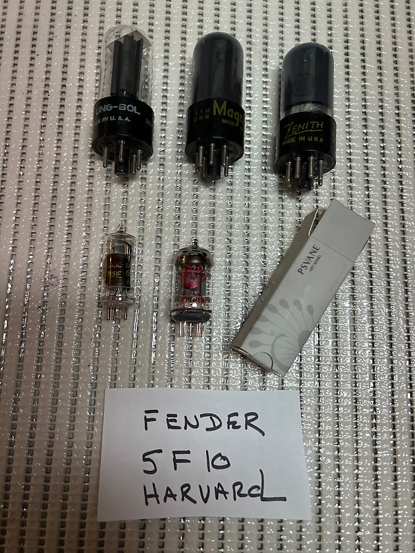 Fender Amp model 5F10 Harvard ; Tubes Packages (5) | Reverb