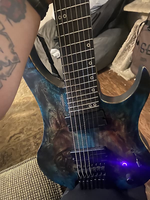 Legator Ghost fx7 2019 Galaxy buckeye burl top | Reverb