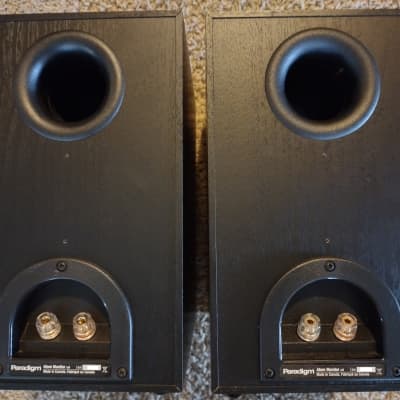 Paradigm Atom Monitor V6 black bookshelf speakers | Reverb