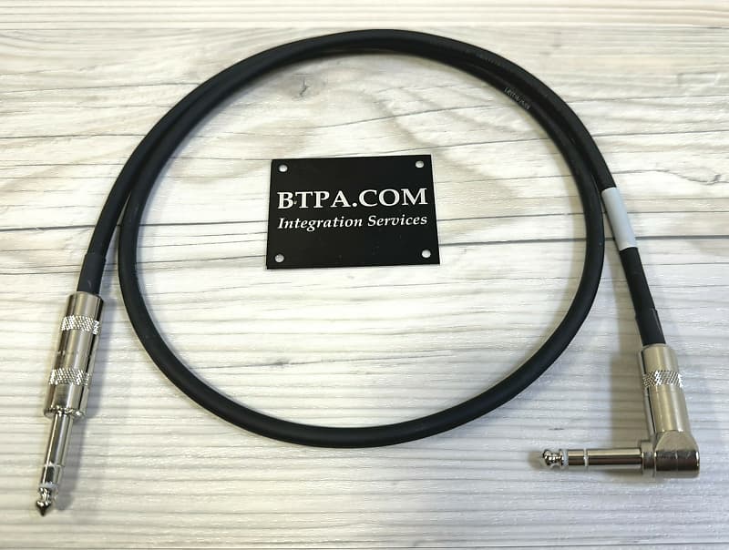 Best-Tronics Pro Audio Right Angle TRS to Straight TRS Cable | Reverb