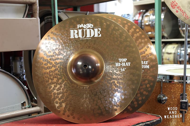 Paiste 14" RUDE Hi-Hats 880/1145g | Reverb