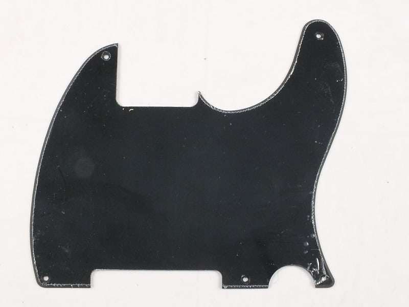 Telecaster Esquire Single Ply Black Scratch Plate 5 hole | Reverb