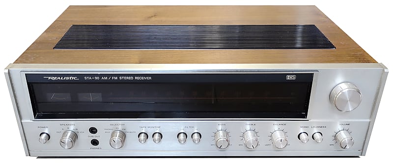 Vintage Realistic STA-90 Stereo Receiver Amplifier | Reverb