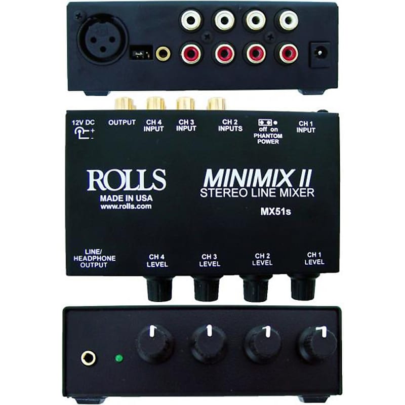 Rolls MX51S MiniMix II Stereo Line Mixer | Reverb