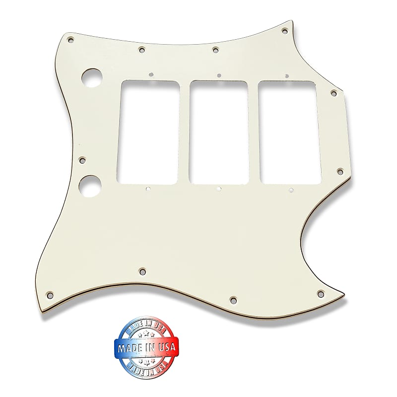 Aged White Pickguard for 1966-1971 Gibson SG Custom 3 Pickup | Reverb