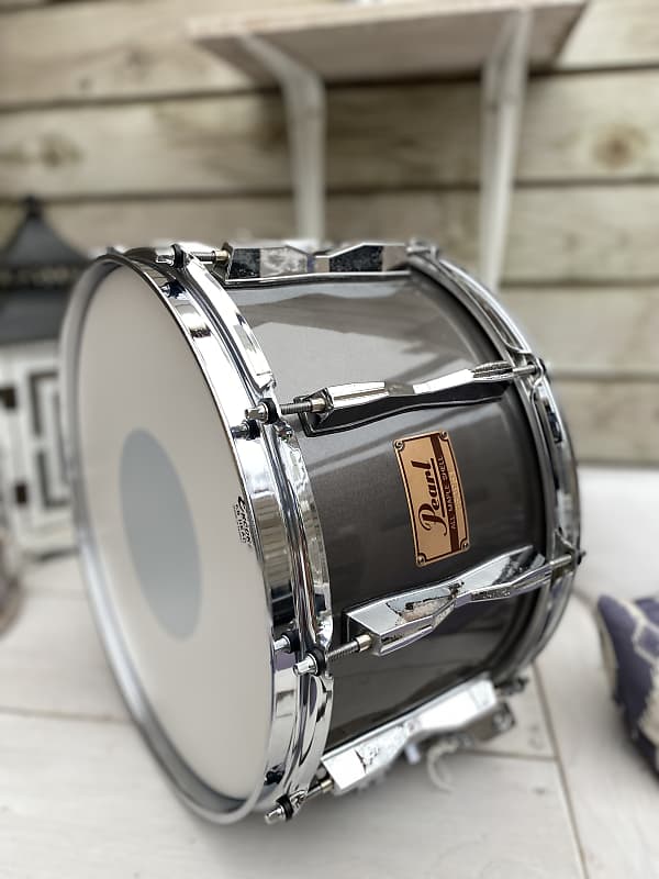 Pearl MLX-414ED 14x8” snare 1988 - Charcoal grey | Reverb UK