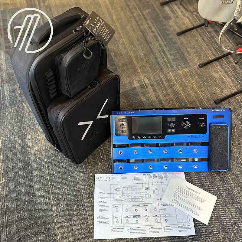 Line 6 Helix Limted Edition Blue with Bag USED | Reverb