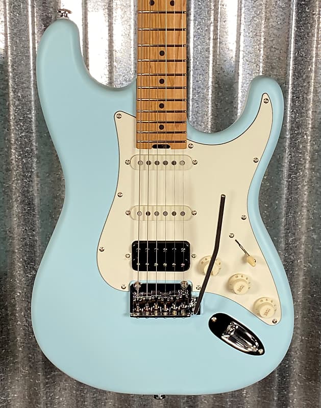 Musi Capricorn Classic HSS Stratocaster Matte Baby Blue | Reverb