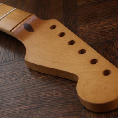 Aged Allparts Strat Neck Nitro Relic Rolled Fingerboard Edges | Reverb