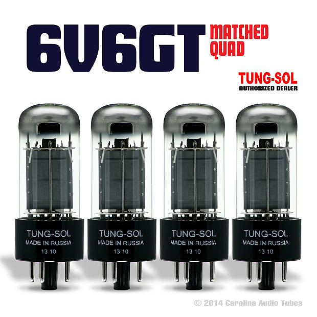 New Matched Quad Tung-Sol 6V6GT Amplifier Power Tubes | Reverb