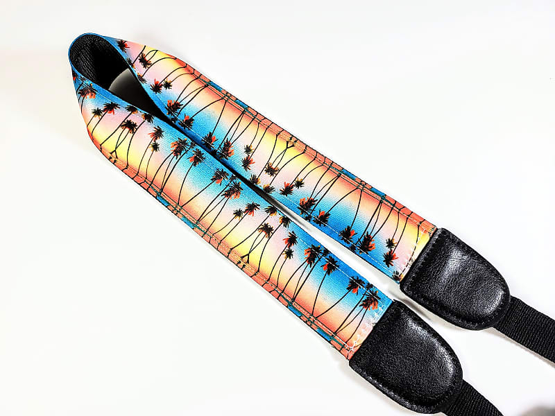Palm Tree Ukulele Strap - Beach Ukulele Strap - Ocean Ukulele | Reverb