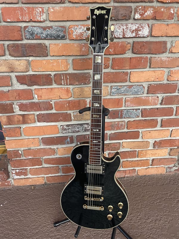 Univox Electric Guitar Early 1970’s - Black | Reverb