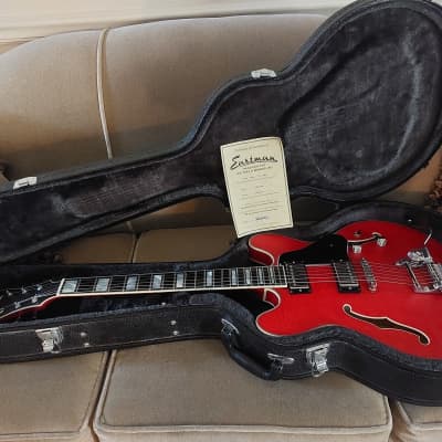 Eastman T486RB Ray Benson 2014 - transparent red | Reverb