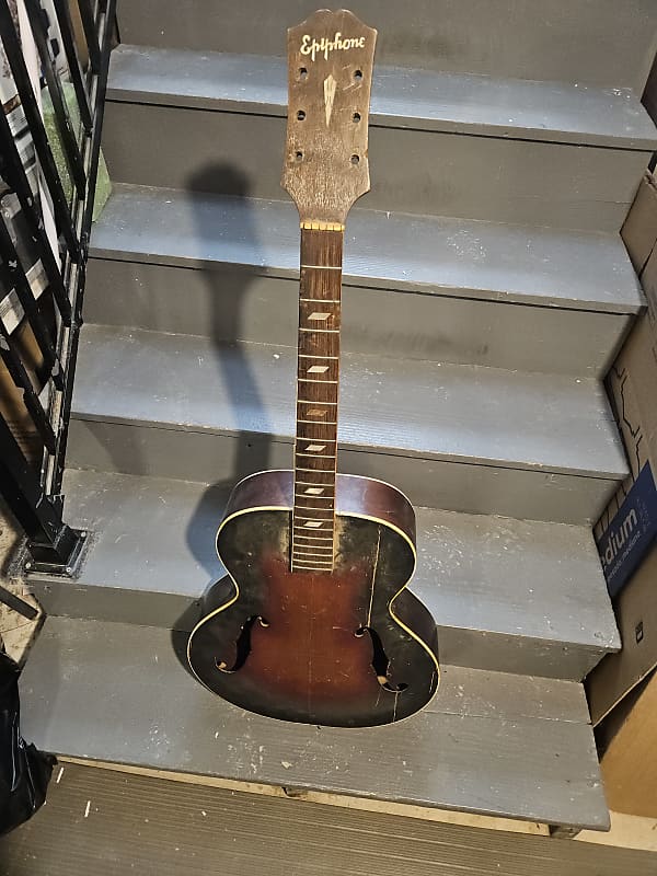 Epiphone archtop Project guitar Circa 1940,s Vintage | Reverb