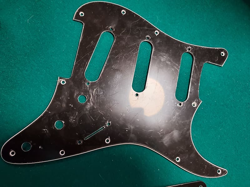 Fender Stratocaster Pick Guard and Tremolo Plate Black | Reverb
