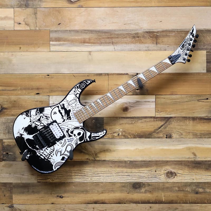 Jackson X Series Dinky DK1 H Electric Guitar, Skull Kaos | Reverb