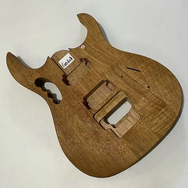 Okoume Wood HH Guitar Double Cutaway Body | Reverb