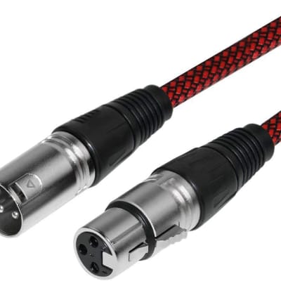 Xlr Cable 6 Ft, 3 Pin Nylong Braided Balanced Xlr Male To Xlr | Reverb