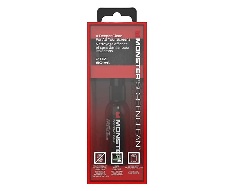 Monster ScreenClean 60mL Bottle w/Microfiber Cloth | Reverb