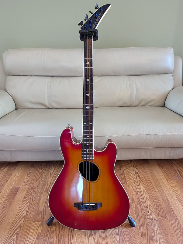 Kramer Ferrington Acoustic Bass 1980's AEB - Cherry Burst | Reverb