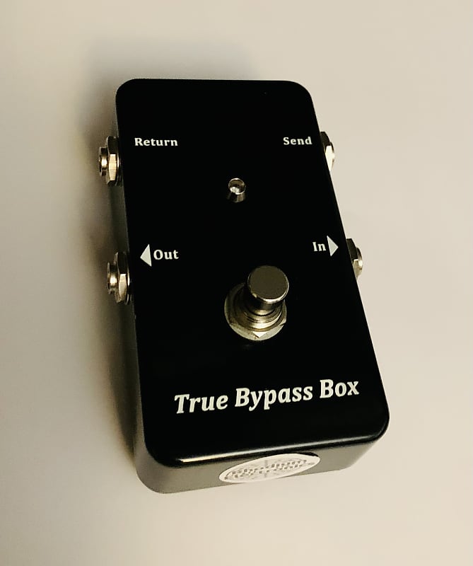Generic True Bypass Box Diffuse Blue LED Modified Noiseless | Reverb