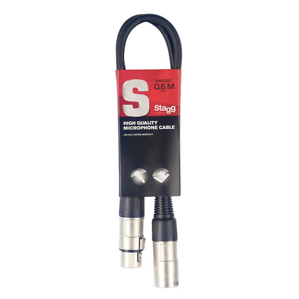 Stagg SMC060 S Series XLR Microphone Cable - 2' | Reverb