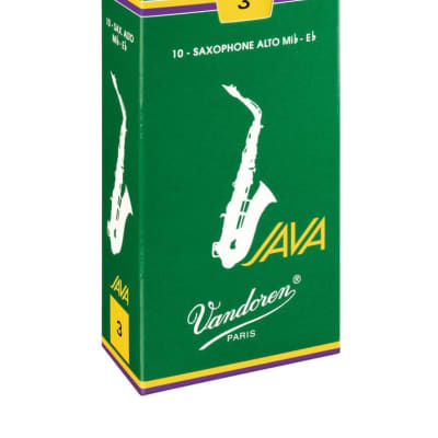 Vandoren SR263 Java Alto Saxophone Reeds - Strength 3 (Box of | Reverb