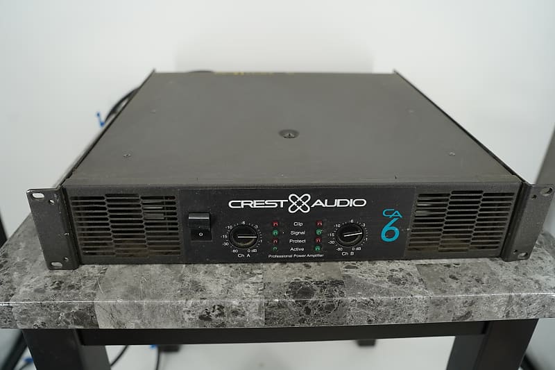 Crest Audio CA-6 2-Ch Pro Power Amplifier 400W/CH @ 8-Ohms | Reverb