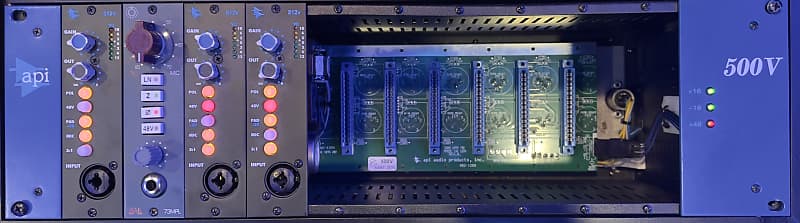 Api 500v 10 slot 500 series lunchbox Api lunchbox 2021 Blue | Reverb