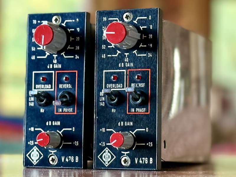 Neumann V476B Microphone Preamp (pair) 80’s - Black - | Reverb