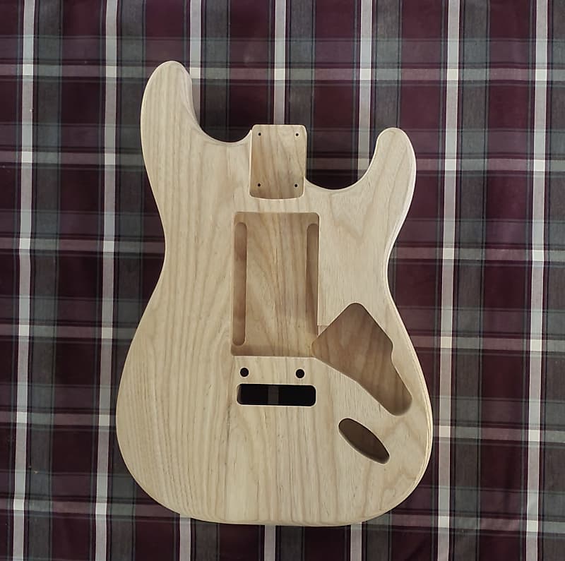 Woodtech Routing 2 pc. Swamp Ash "Swimming Pool" Stratocaster | Reverb