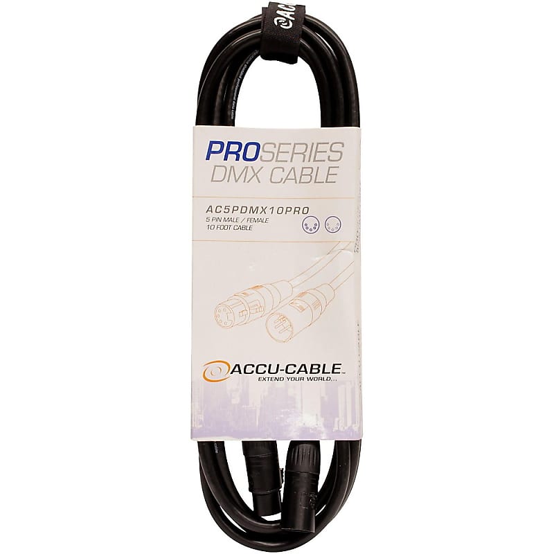 American DJ AC5PDMX10PRO 5 Pin 10 ft Pro DMX Lighting Cable | Reverb