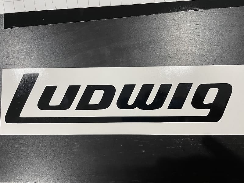 Ludwig Logo Sticker Decal Black | Reverb