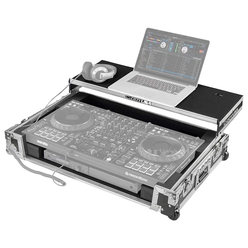 Odyssey FZGSDDJFLX10CW 1U Hard Travel Flight Case w Laptop | Reverb