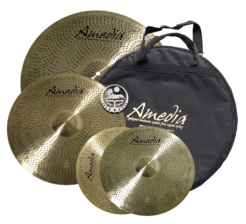 Amedia Quite Low Volume Classic Cymbal Pack Box Set 14-16-20 | Reverb