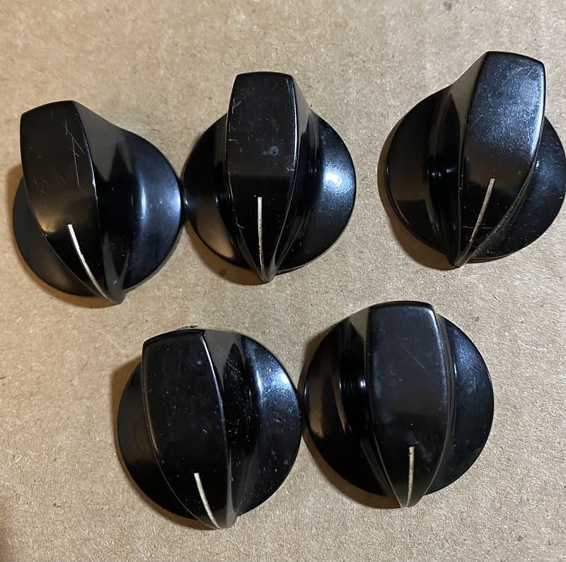 Daka-Ware Knobs Stovetop 1950’s Black | Reverb