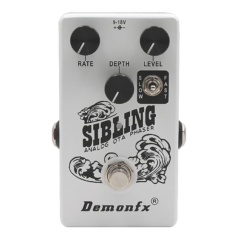 Demonfx SIBLING Analog OTA Phaser Guitar Effect Pedal fast US | Reverb